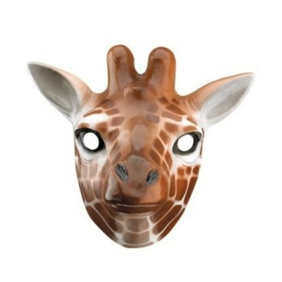 Disguise | Accessories | Animal Mask Giraffe Brown White Spots ...